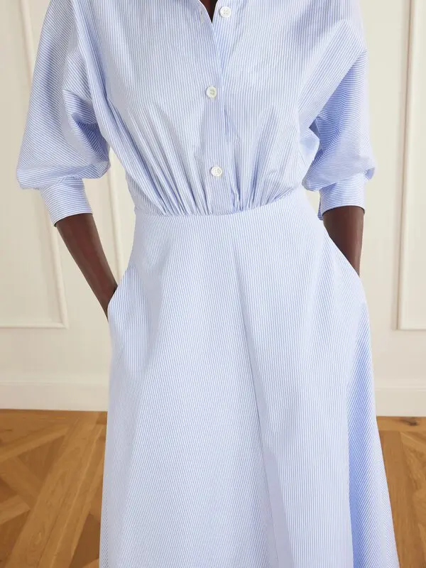 Altuzarra Striped Cotton-poplin Shirt Dress
