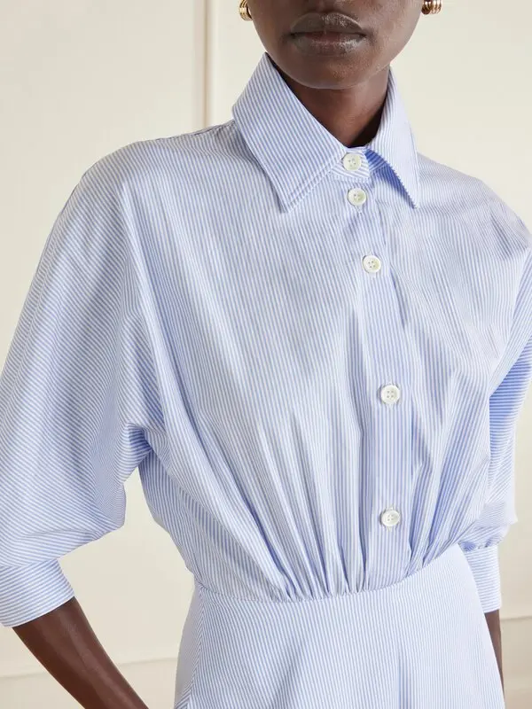 Altuzarra Striped Cotton-poplin Shirt Dress