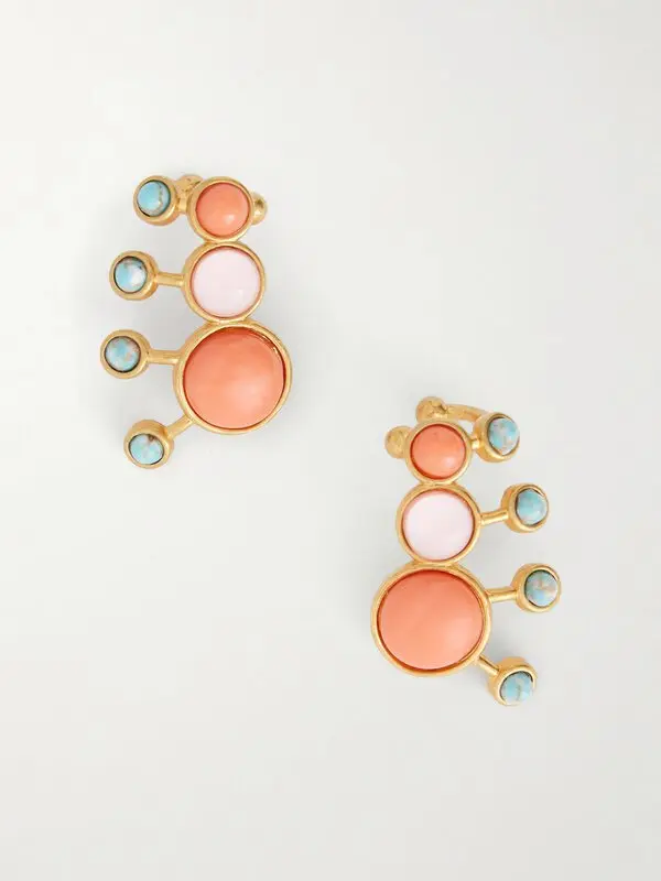 SONIA PETROFF Zinnia Embellished Earrings - Multi