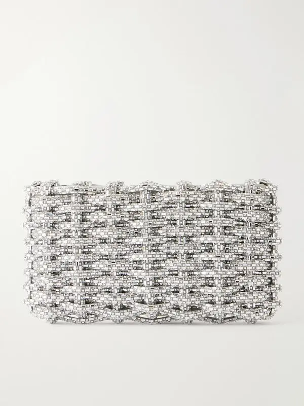 Simkhai Morgan Crystal-embellished Clutch Bag