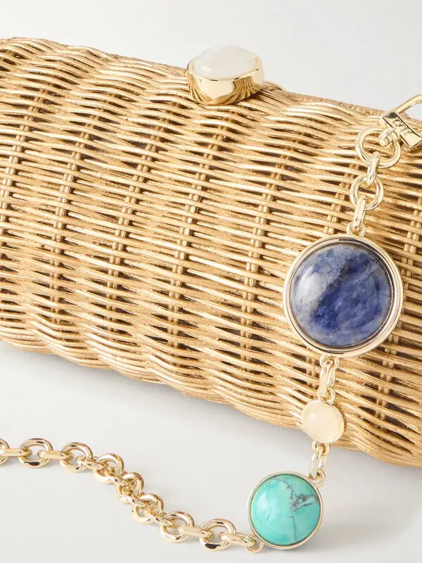 Judith Leiber Poppy Basket Clutch