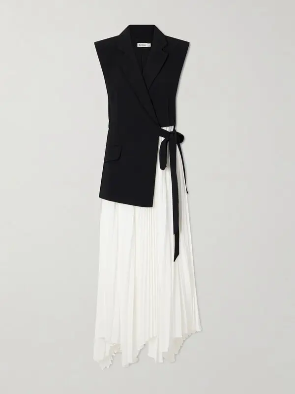 Simkhai Helena Combo Blazer Midi Dress