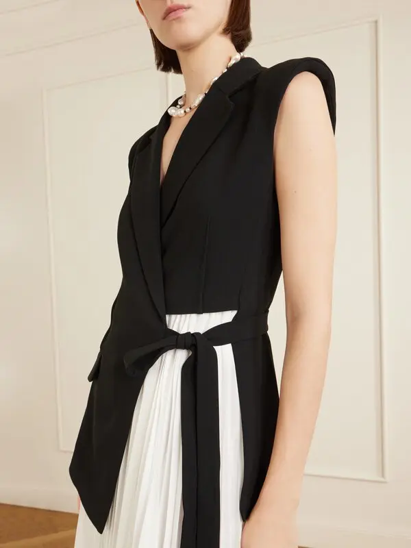 Simkhai Helena Combo Blazer Midi Dress