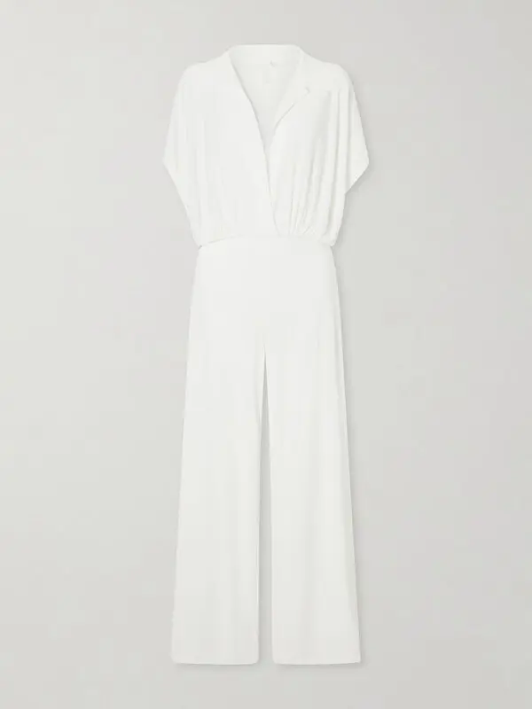 Norma Kamali Draped Jersey Jumpsuit