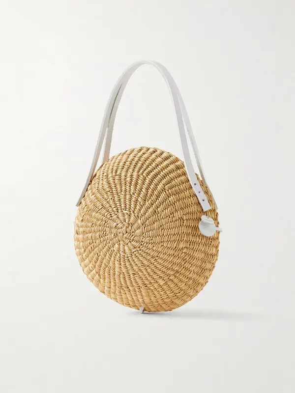 Muuñ Talata Mini Woven Raffia Top Handle Bag