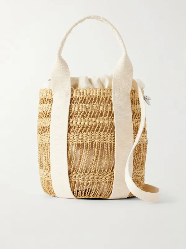 Muuñ Mixy Raffia Bucket Bag