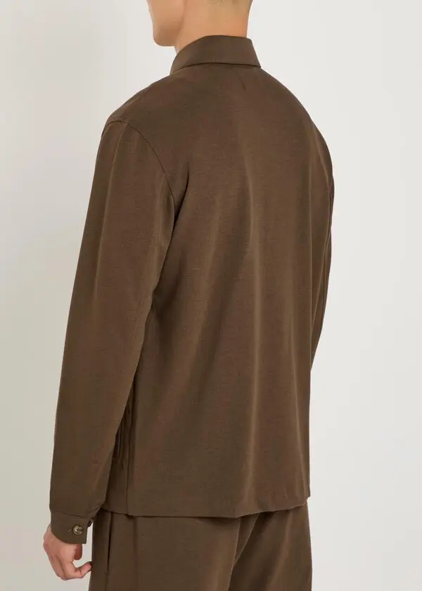 RAITH Geneva Textured Jersey Overshirt