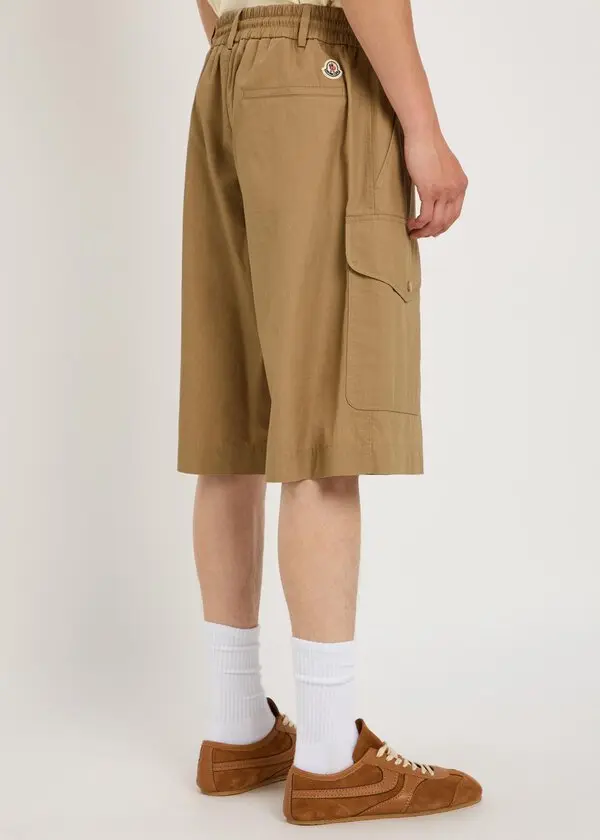 Moncler Cotton-poplin Cargo Shorts