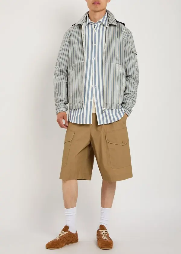 Moncler Cotton-poplin Cargo Shorts