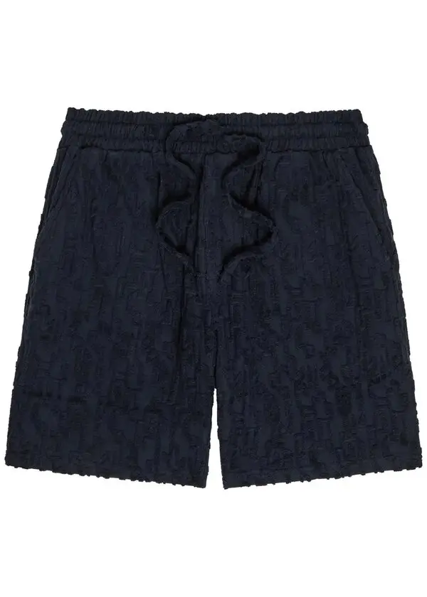 RAITH Fausto Flocked Pattern Terry Shorts