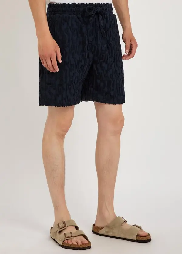 RAITH Fausto Flocked Pattern Terry Shorts