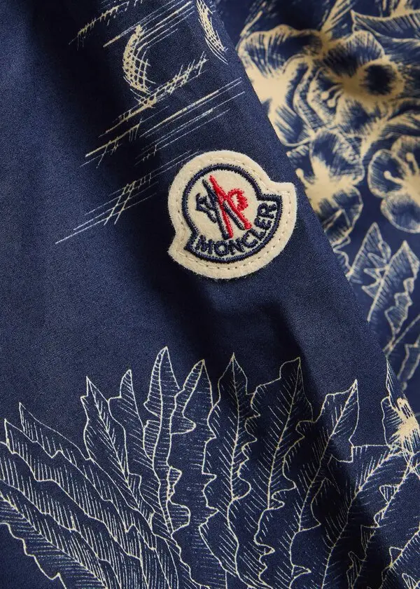 Moncler Printed Cotton-poplin Shirt