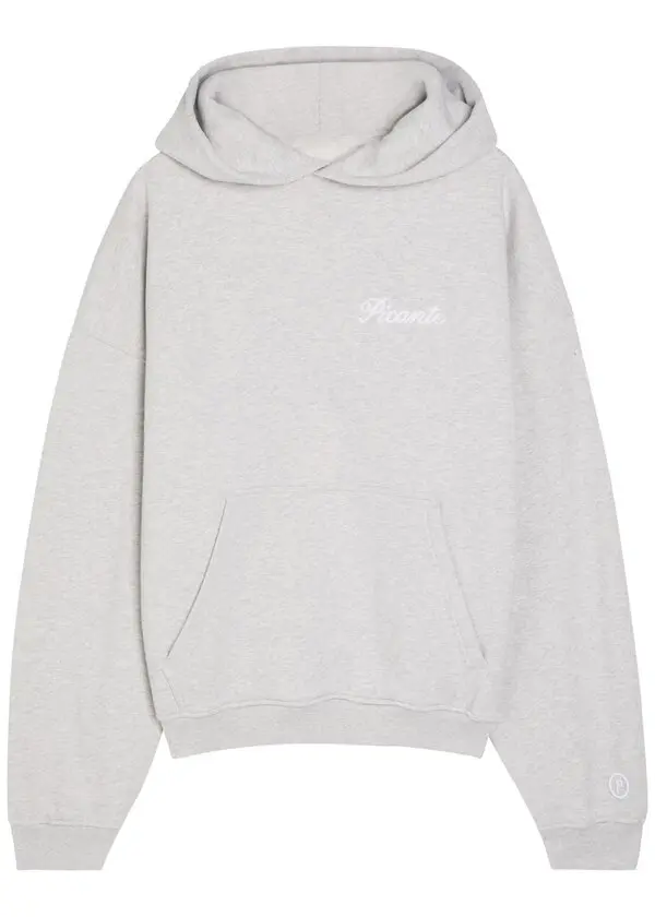 PICANTE Embroidered Cotton Hooded Sweatshirt