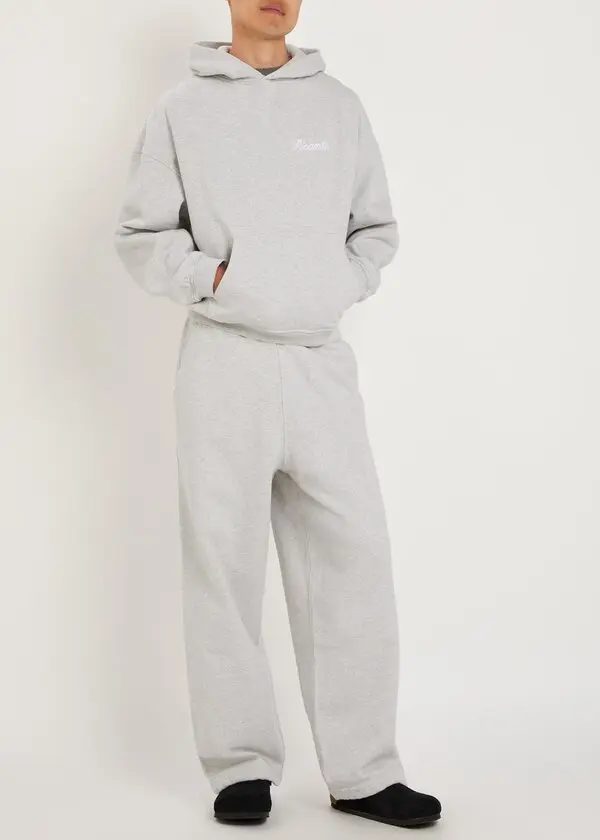 PICANTE Embroidered Cotton Hooded Sweatshirt
