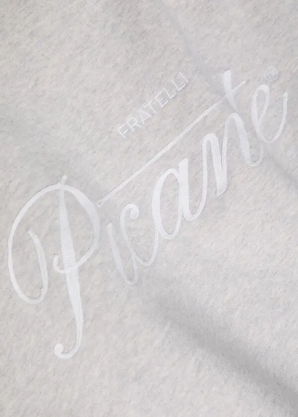 PICANTE Embroidered Cotton Hooded Sweatshirt