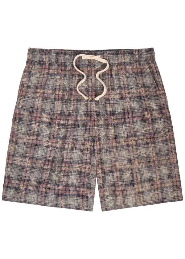 PICANTE Rocco Checked Cotton Shorts