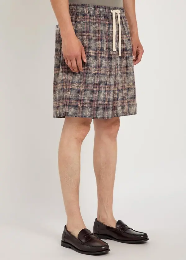 PICANTE Rocco Checked Cotton Shorts