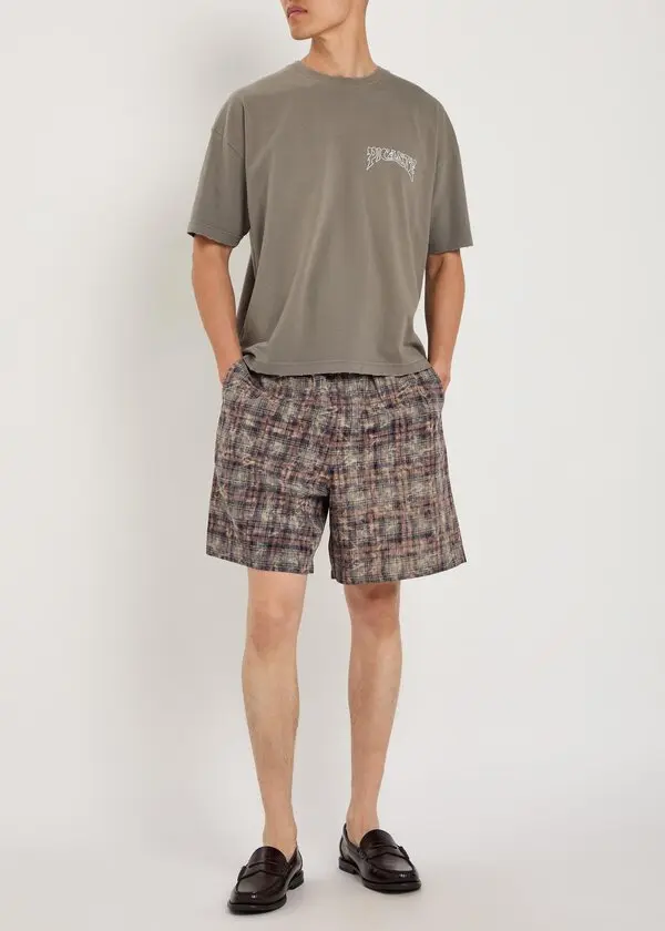 PICANTE Rocco Checked Cotton Shorts