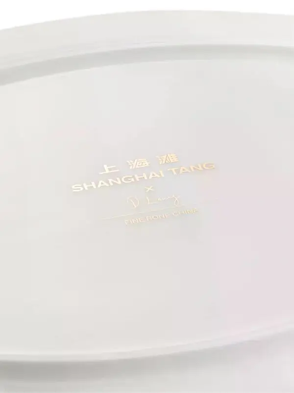 Shanghai Tang X Long Di Rabbit Oval Plate - White