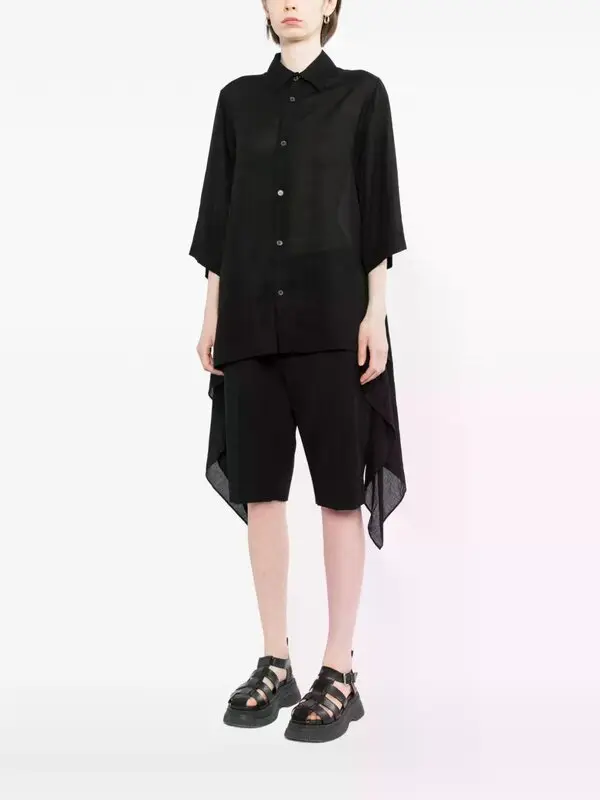 Yohji Yamamoto Asymmetric Draped Shirt