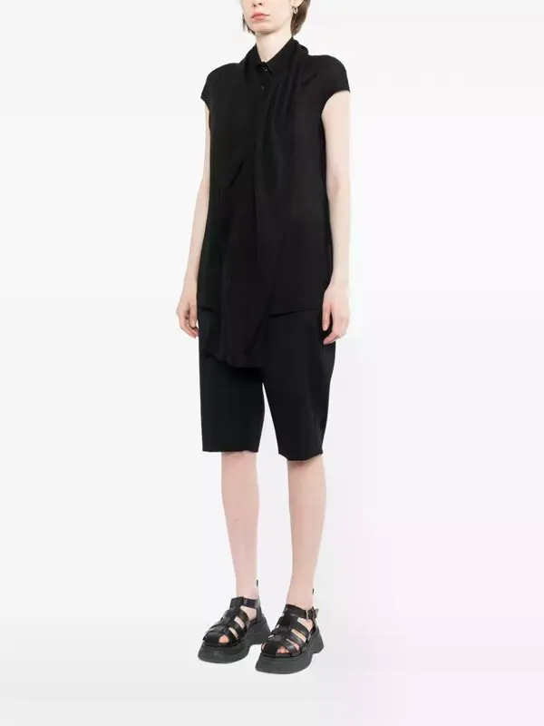 Yohji Yamamoto Draped Sleeveless Shirt