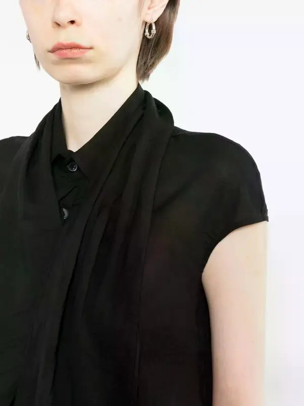 Yohji Yamamoto Draped Sleeveless Shirt