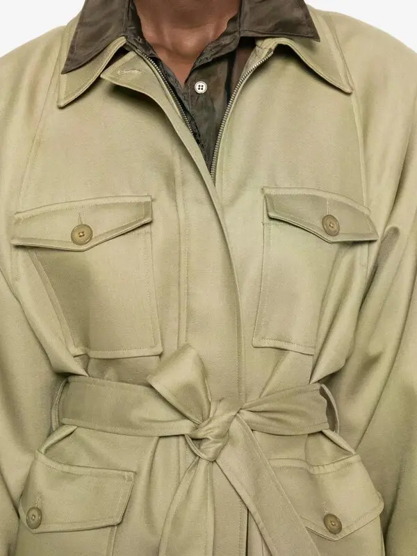 THE FRANKIE SHOP Belted Multi-pocket Jacket