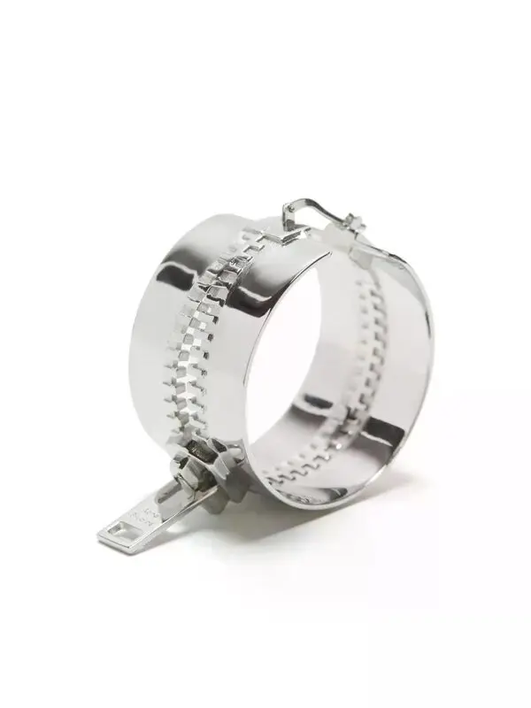 Acne Studios Zip-detail Hoop Earrings