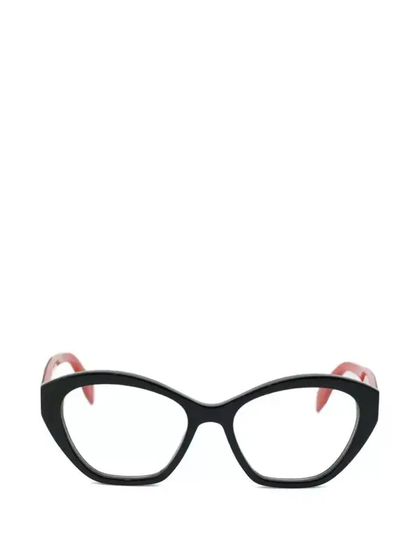 Alexander McQueen Cat Eye Frame Eyeglasses - Black