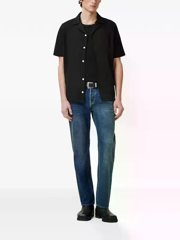 ALLSAINTS Hudson Camp-collar Shirt - Black