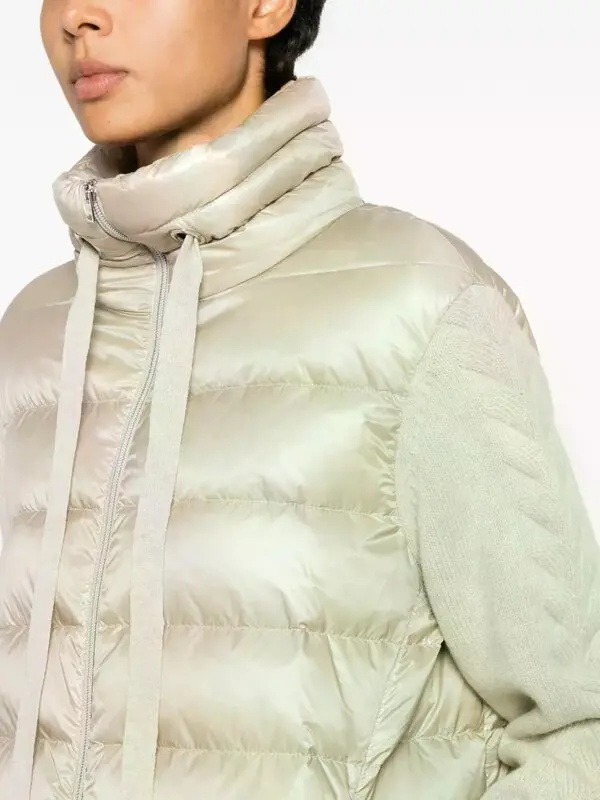 Herno Quilted Panelled Zip-up Coat