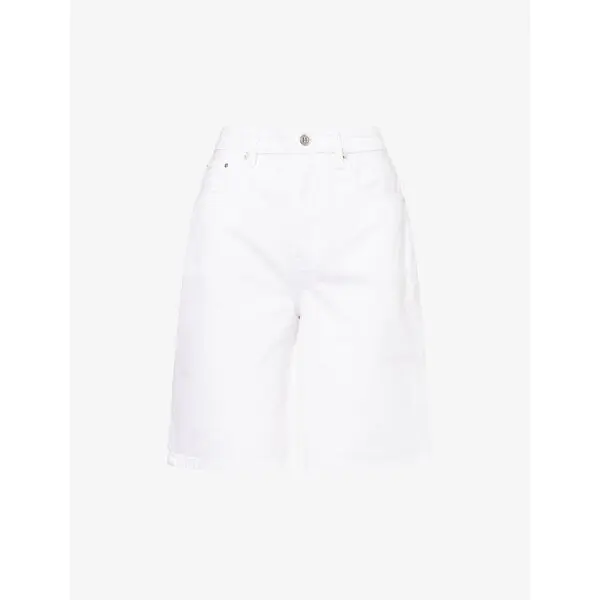 ANINE BING Jasper Baggy Denim Shorts - White
