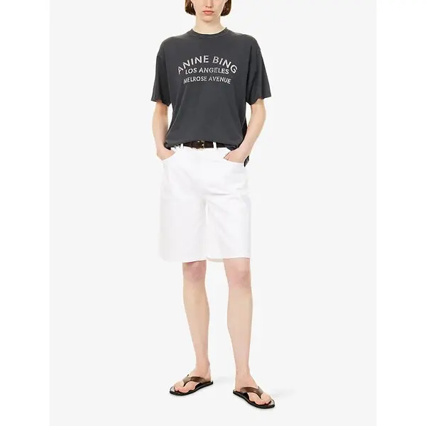 ANINE BING Jasper Baggy Denim Shorts