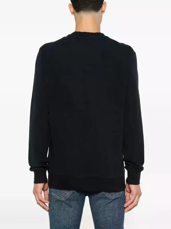 Paul & Shark Flocked-logo Cotton Blend Sweatshirt
