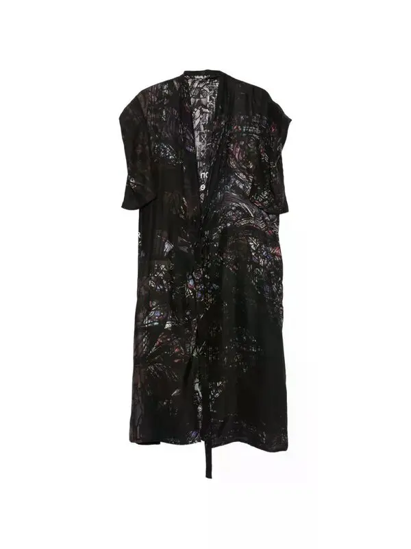 Yohji Yamamoto Belted Coat - Black