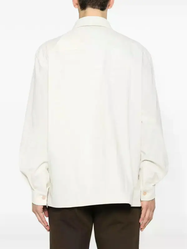Karl Lagerfeld Corduroy-effect Flap-pocket Overshirt