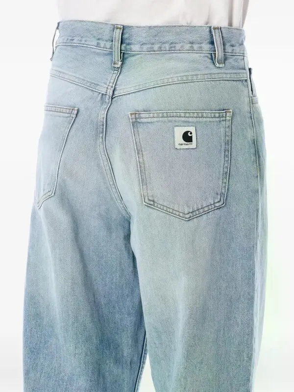 Carhartt Work In Progress Straight-leg Jeans With Logo Patch