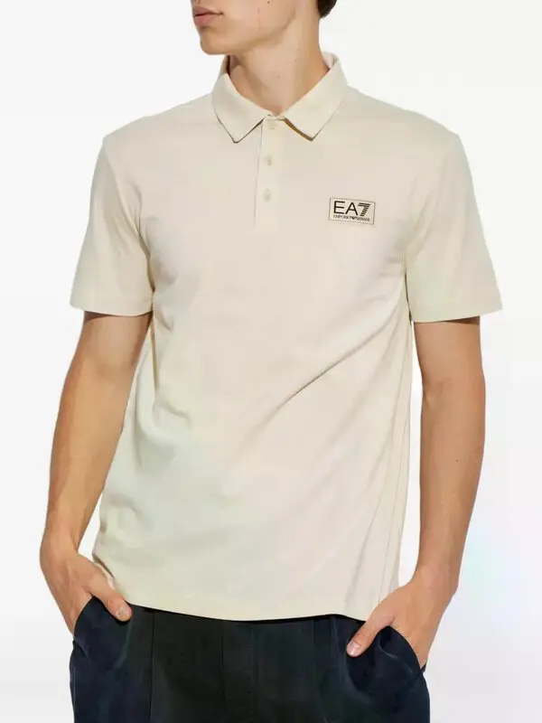 EA7 Logo-patch Short-sleeve Polo Shirt