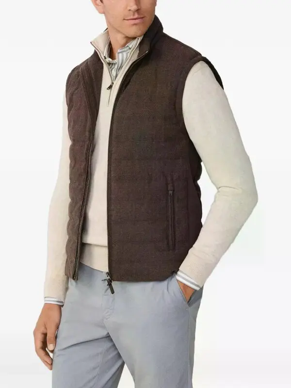 HACKETT  Herringbone Quilted Gilet
