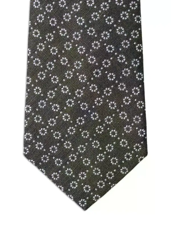 HACKETT  Natte Circle Dot Neck Tie - Green