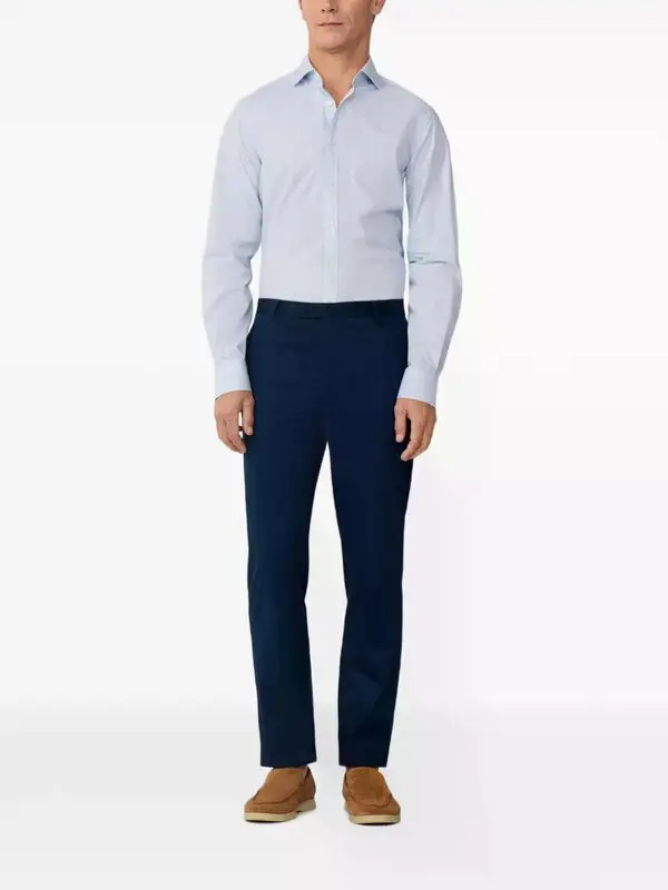 HACKETT  Mini Geometric-print Cotton Shirt
