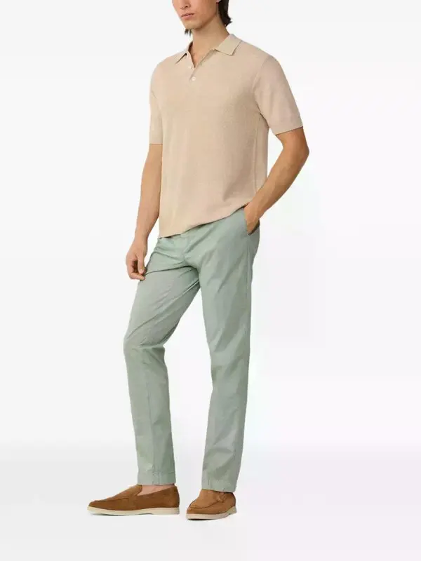 HACKETT  Kensington Belt-loop Trousers - Green