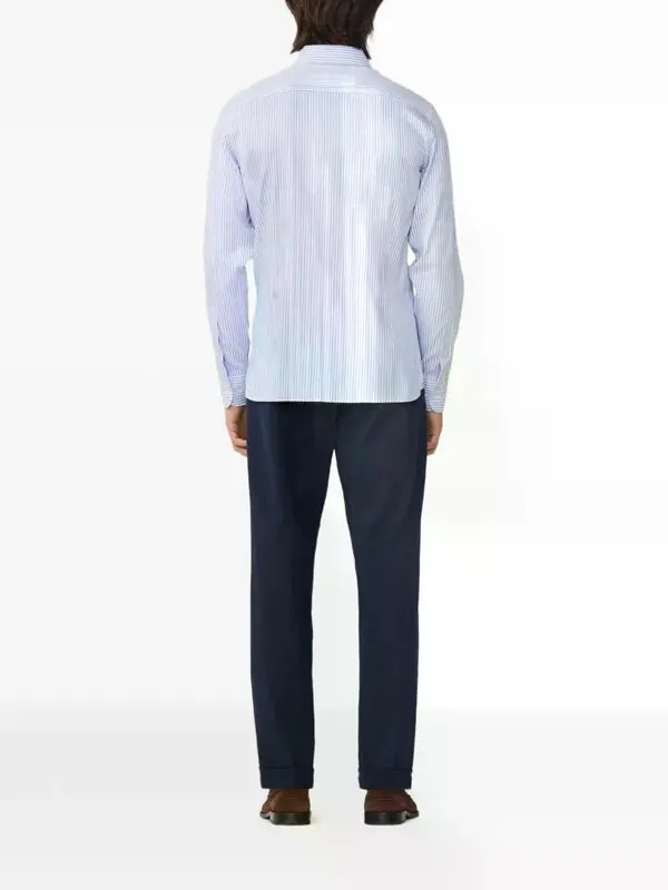 HACKETT  Bengal-stripe Kent-collar Shirt