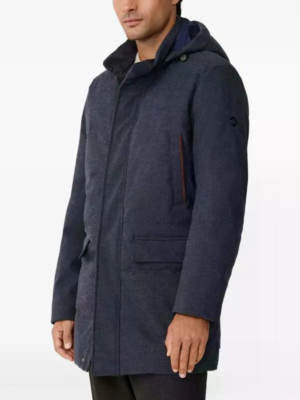 HACKETT  Herringbone Hooded Parka