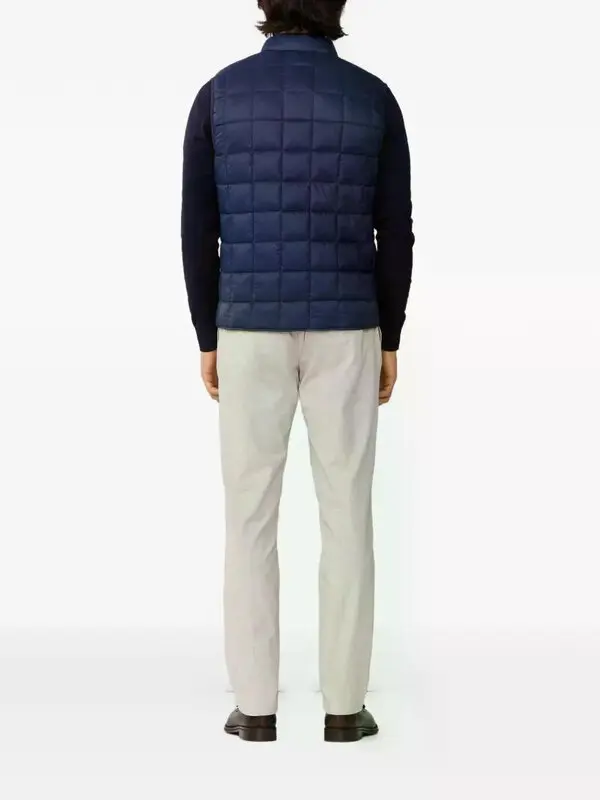 HACKETT  Quilted Gilet - Blue