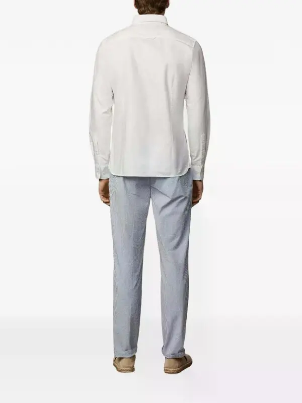 HACKETT  Heritage Oxford Buttoned Shirt - White
