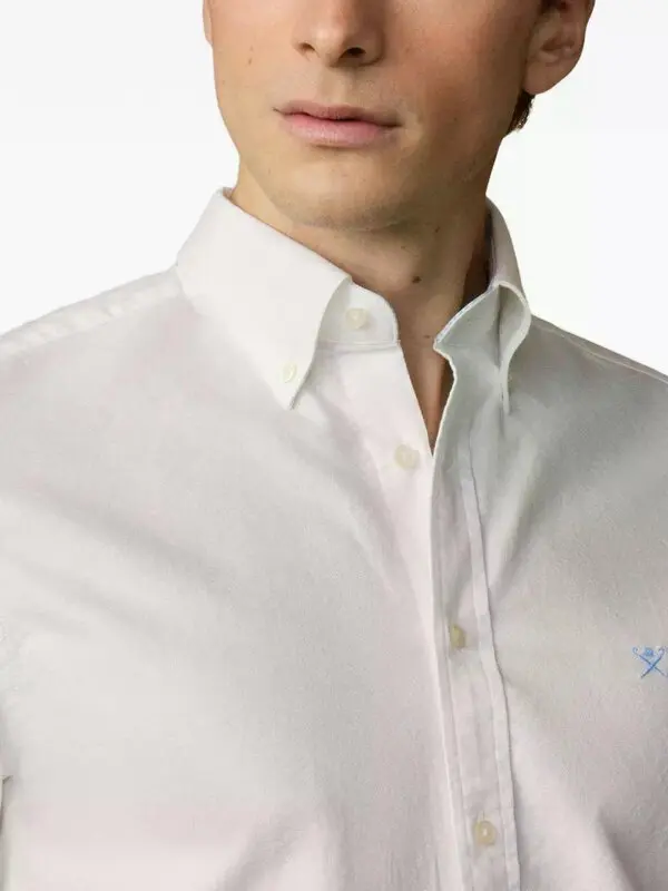 HACKETT  Heritage Oxford Buttoned Shirt - White