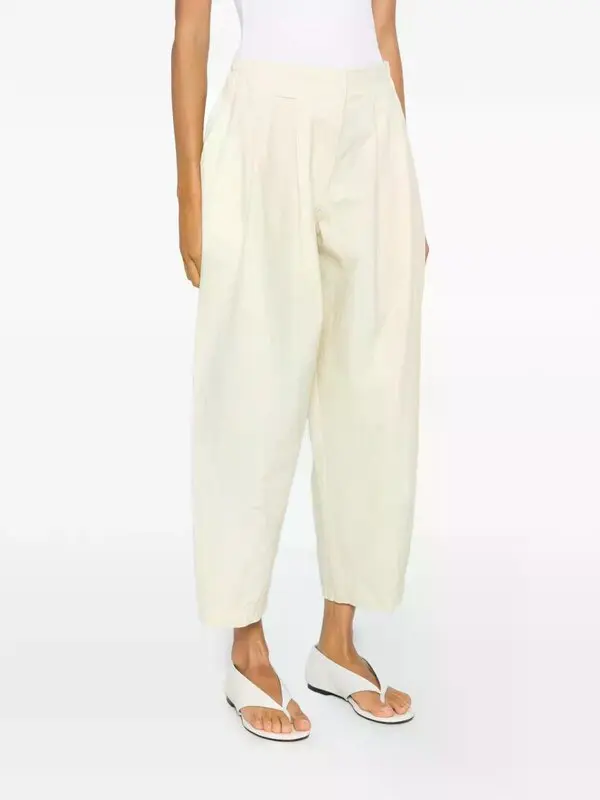 PSOPHIA Pleated Cotton Trousers