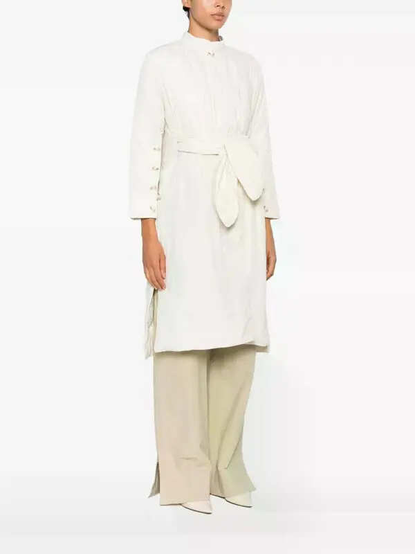 PSOPHIA Belted Button-cuff Coat