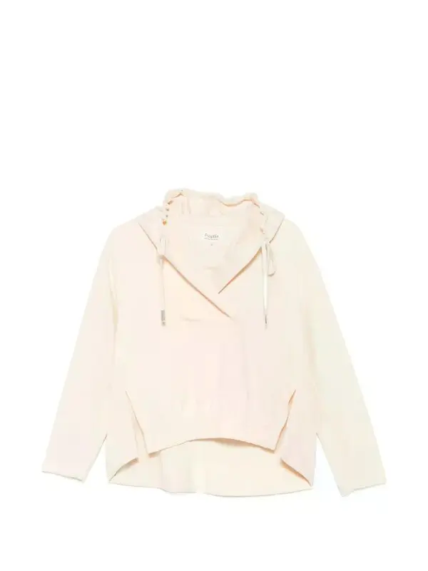 PSOPHIA Drawstring Hood Long Sleeve Hoodie - Neutrals